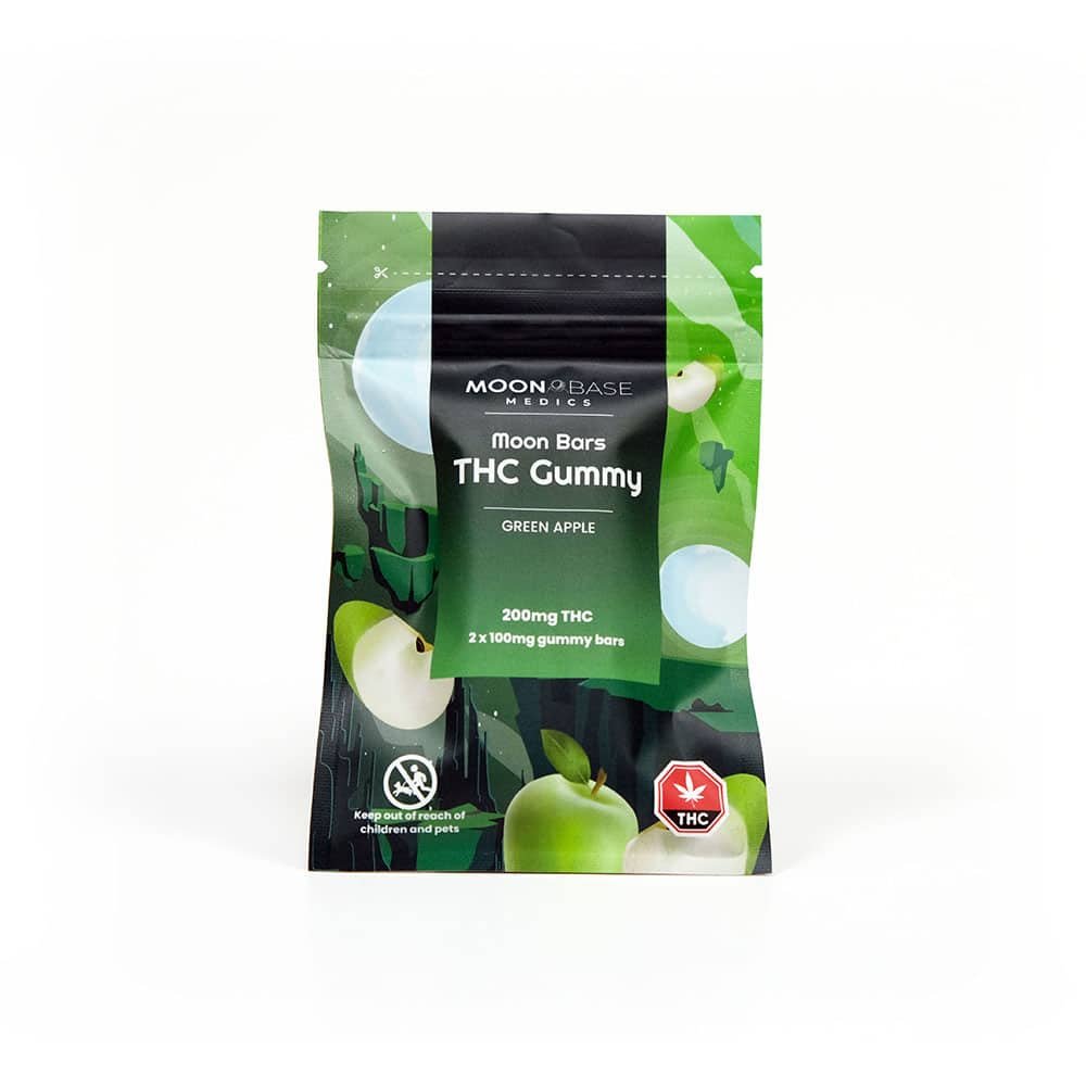 Moon Base Medics – 200mg THC Gummy – Strawberry - Real K2 Dispensary